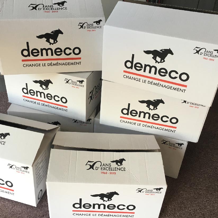 Vente de cartons et matériels pour vos déménagements, avec Demena